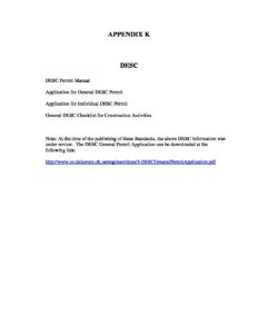 APPENDIX K - Engineer